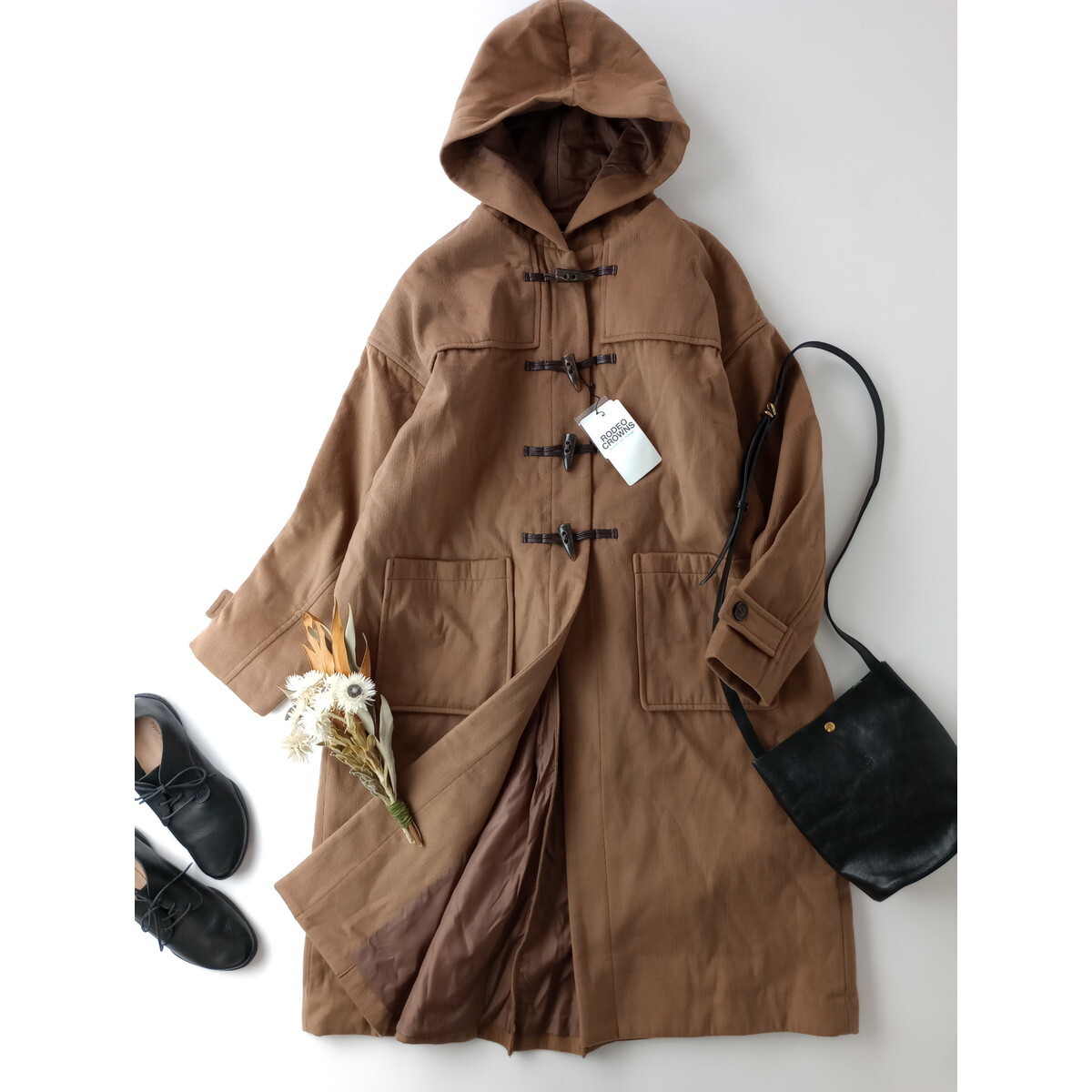 定価9900円 RODEO CROWNS WIDE BOWL ロデオクラウンズ 見惚れる美しさ ワイドボウル オーバー ダッフル コート ロング AT+8830(コート)｜売買された ...