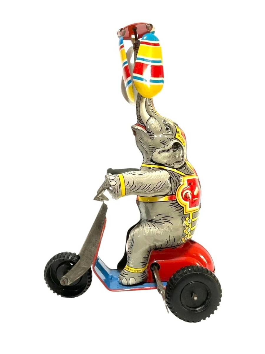 Yahoo!オークション - C10. ブリキのおもちゃ 「ゾウ」ぜんまい式（ド...