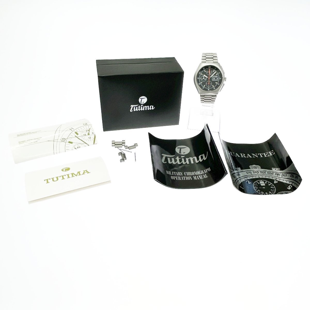 Yahoo!オークション - 【箱付き】TUTIMA チュチマ ミリタリー クロノグ...