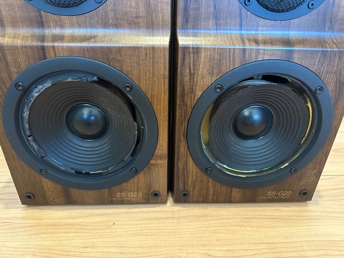 Yahoo!オークション - SONY ソニー スピーカーペア SS-G22 木目調 シリ...