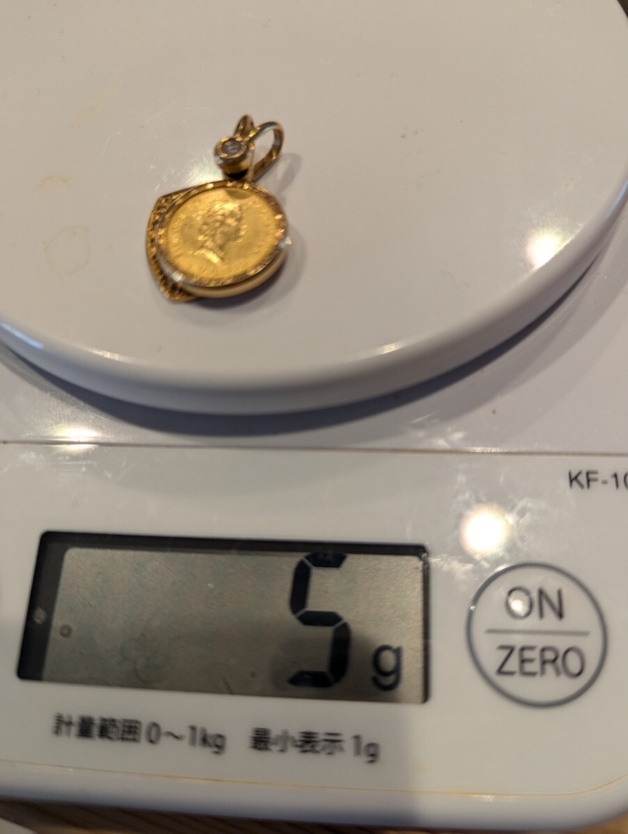 Yahoo!オークション - コイン ペンダントトップ k18 k24