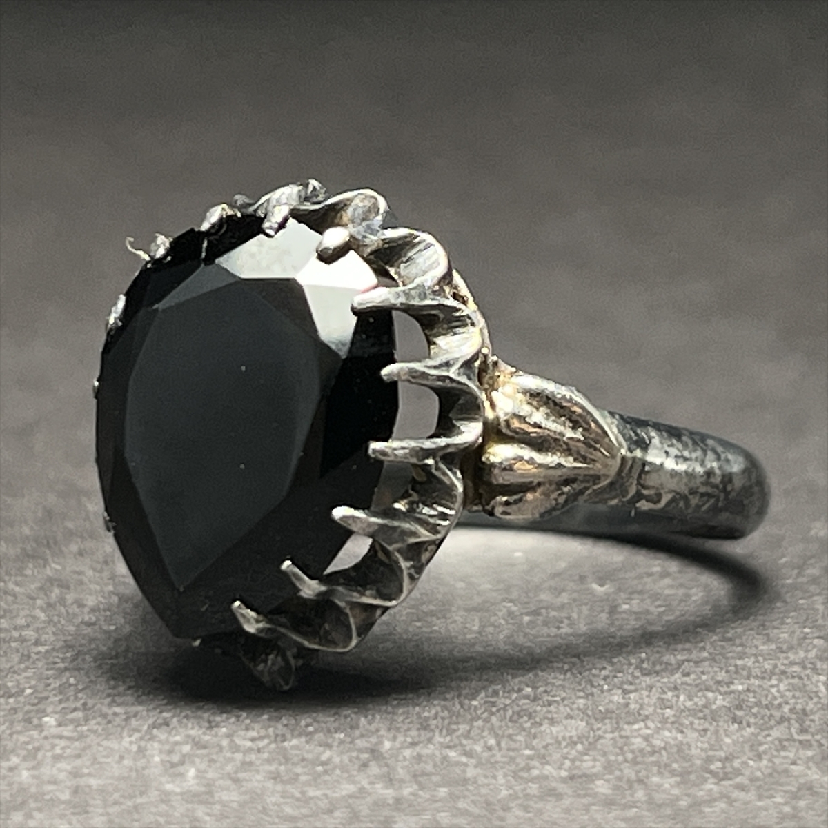 Yahoo!オークション - ヴィンテージ S925 シルバー オニキス リング ...