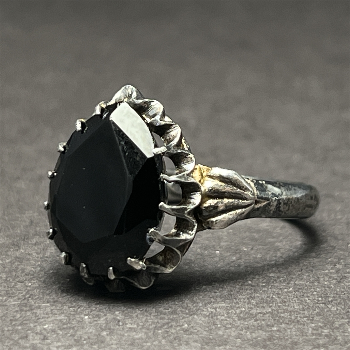 Yahoo!オークション - ヴィンテージ S925 シルバー オニキス リング ...