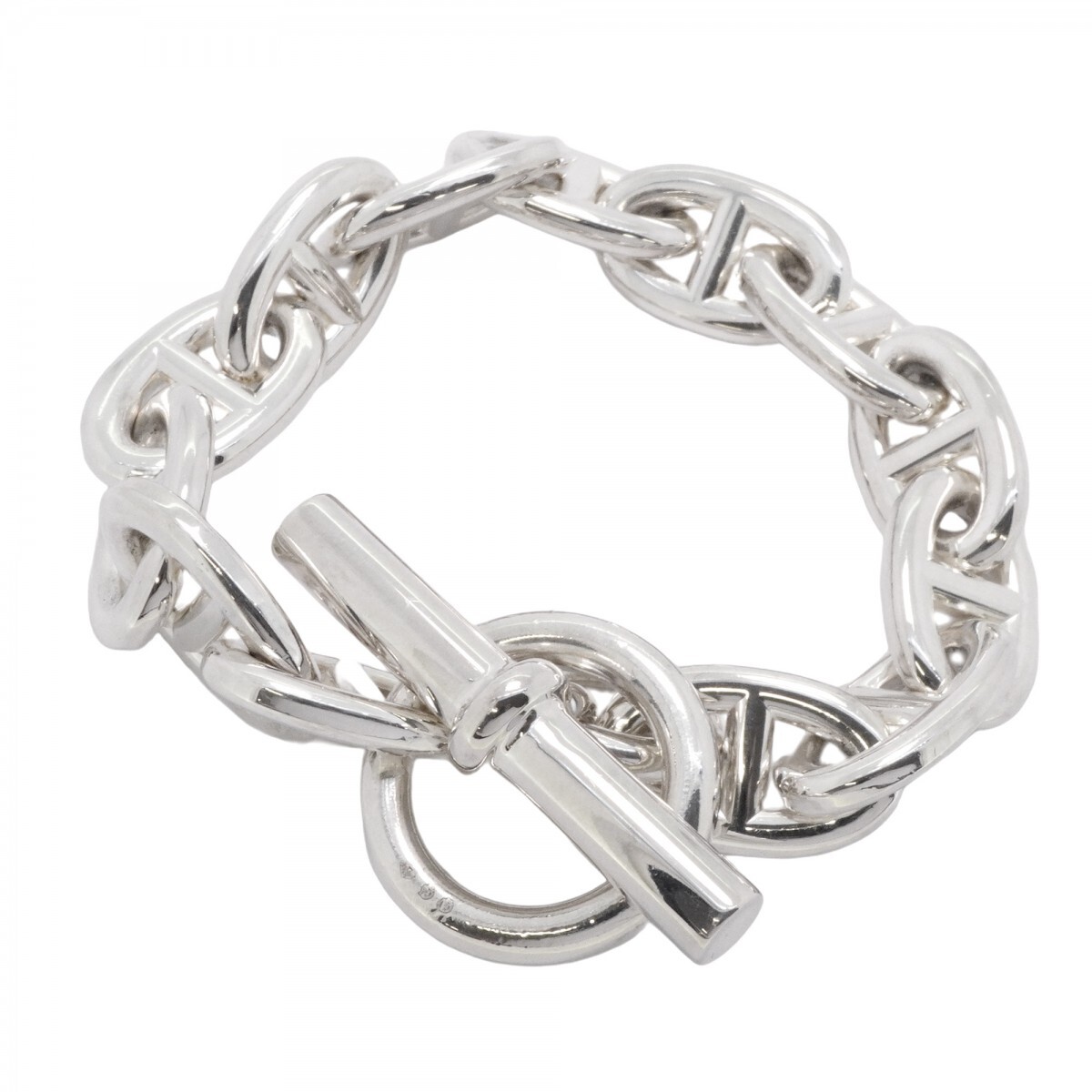 Yahoo!オークション - 【4jub0158】エルメス ブレスレット シェーヌダ...