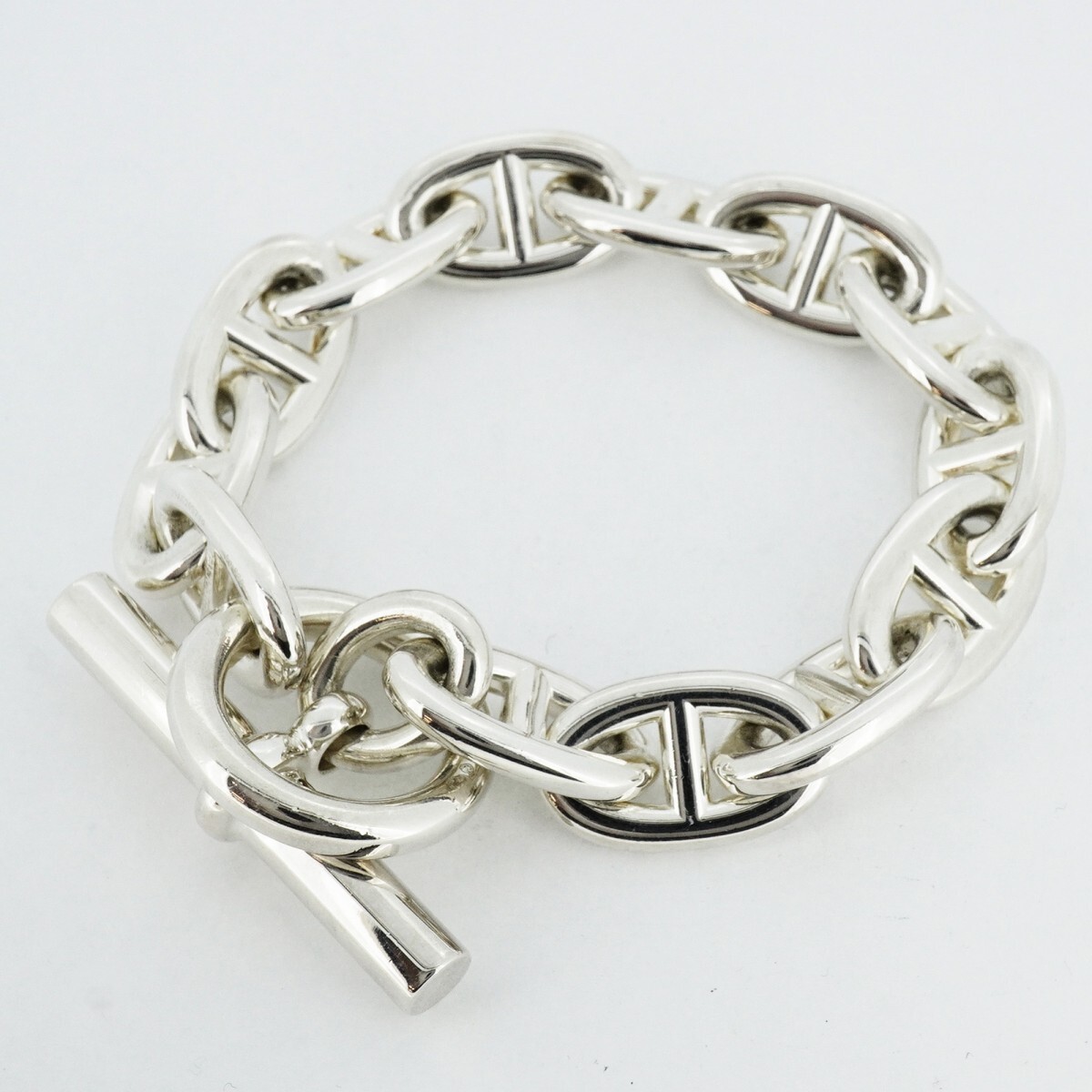 Yahoo!オークション - 【4jub0158】エルメス ブレスレット シェーヌダ...