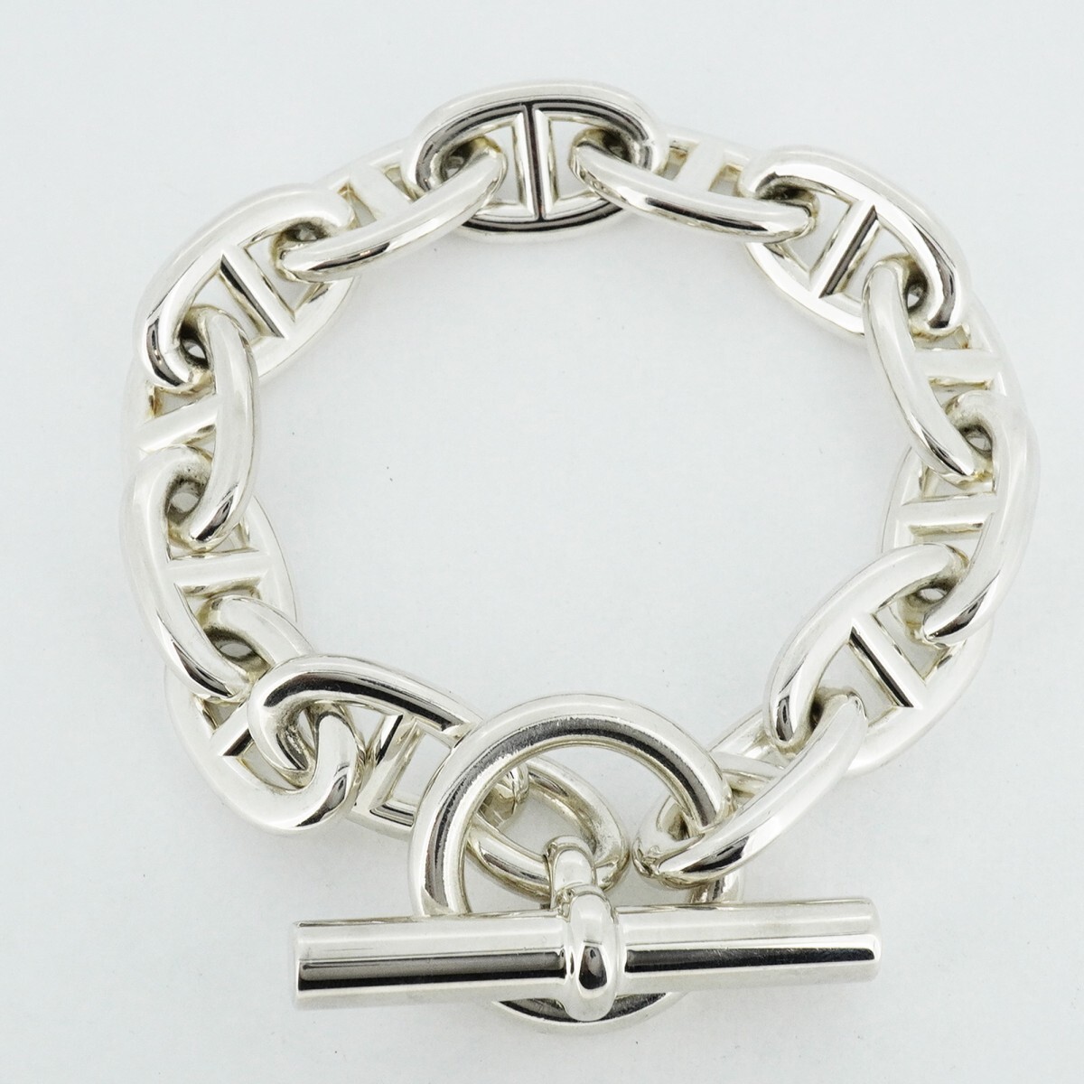 Yahoo!オークション - 【4jub0158】エルメス ブレスレット シェーヌダ...