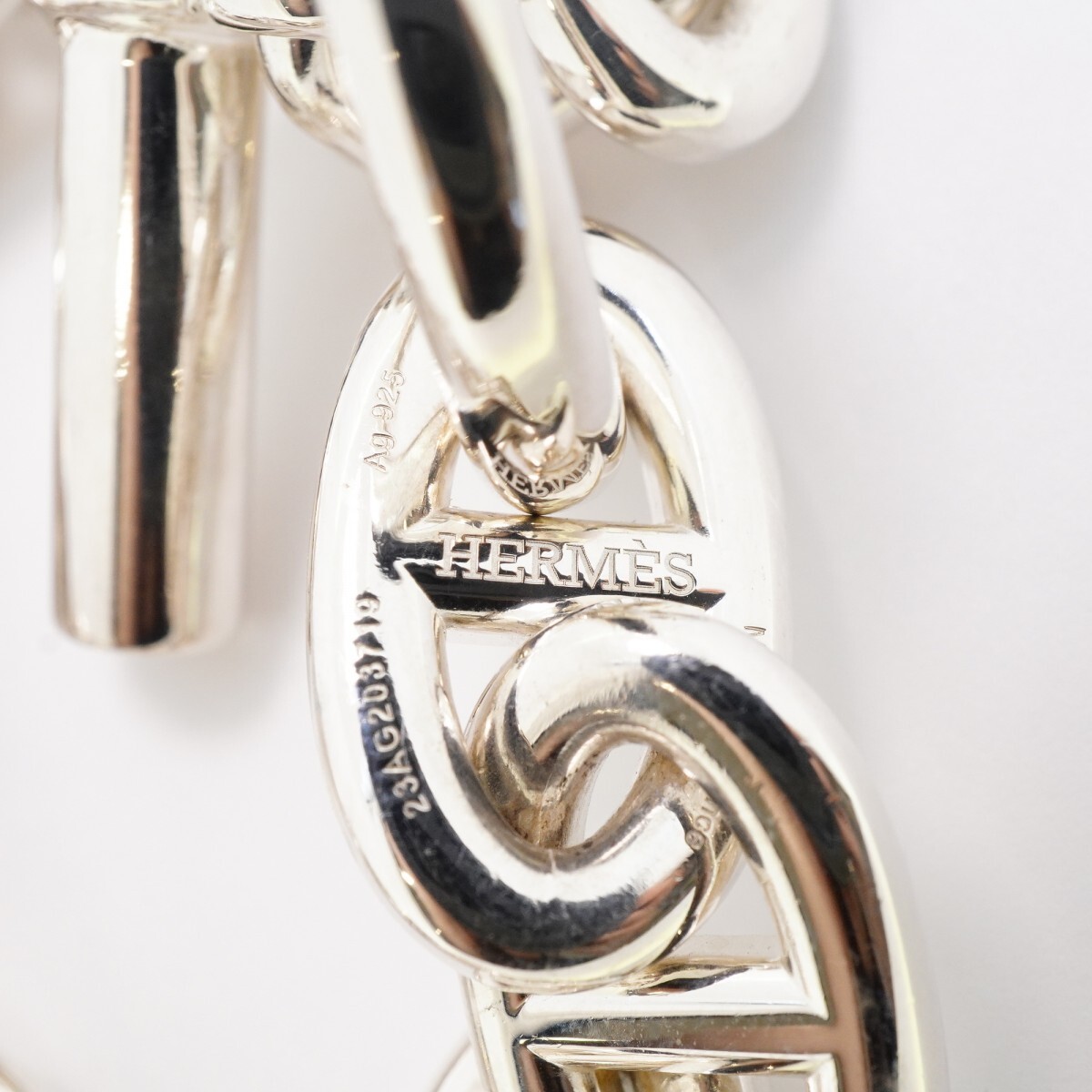 Yahoo!オークション - 【4jub0158】エルメス ブレスレット シェーヌダ...