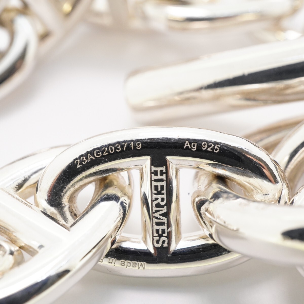 Yahoo!オークション - 【4jub0158】エルメス ブレスレット シェーヌダ...