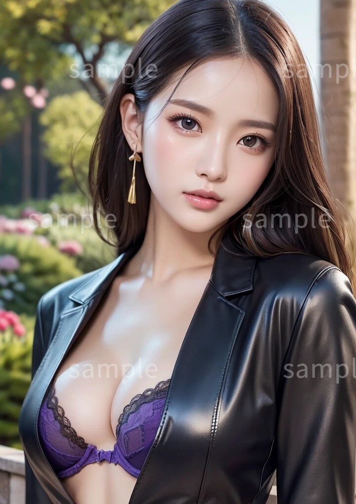 Yahoo!オークション - （6989）1点もの AI 美女 AI イラスト A4ポスタ...