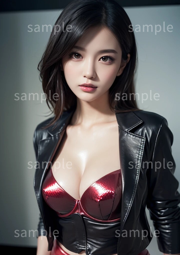 Yahoo!オークション - （7249）1点もの AI 美女 AI イラスト A4ポスタ...