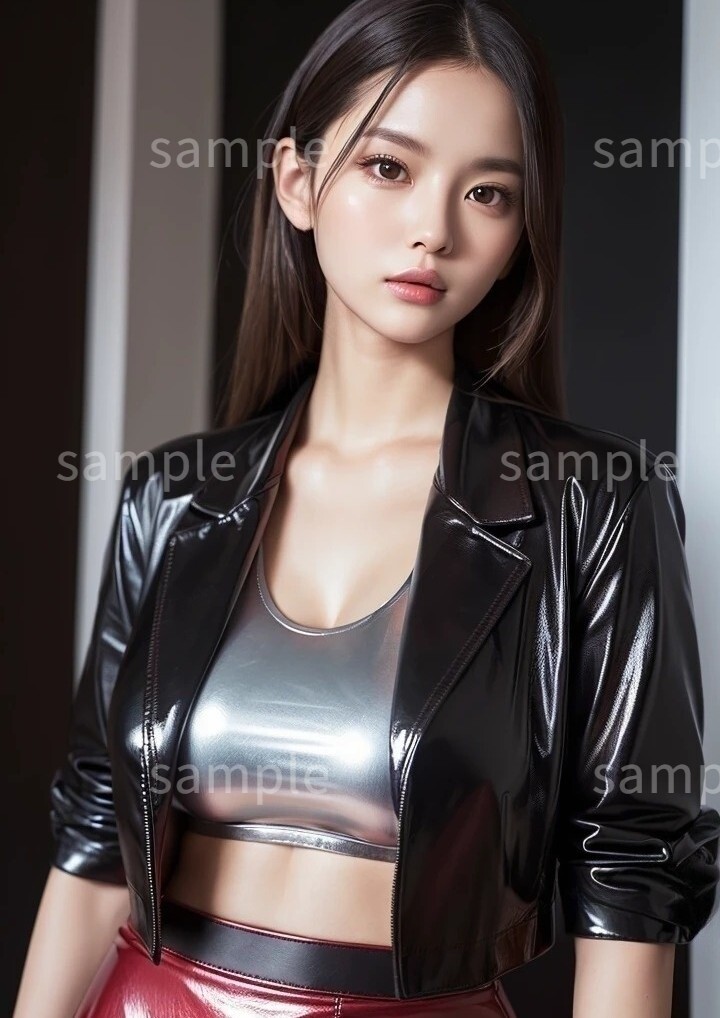 Yahoo!オークション - （7374）1点もの AI 美女 AI イラスト A4ポスタ...