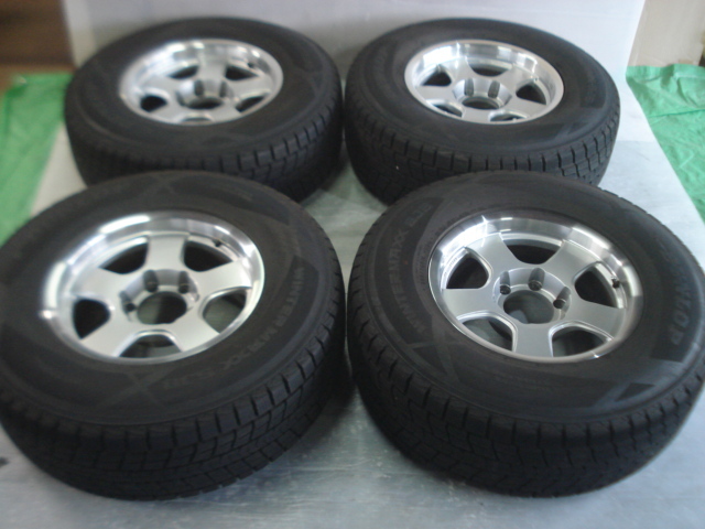 Yahoo!オークション - 良品 120 プラド スタッドレス 16×8 ET5 265/70...