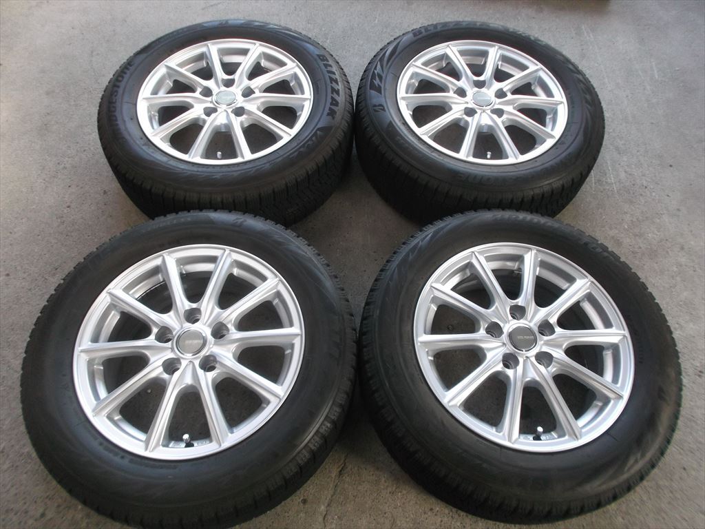 現品特価 トヨタ専用 エコフォルムSE-12 6.5J×16 IS39 114.3/5H 205/60R16 VRX2付 90ノア ヴォクシー プリウスα等 B-921(スタッドレスタイヤ ...