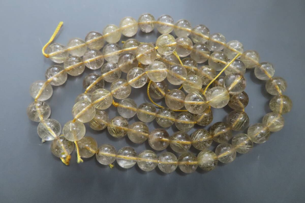 Yahoo!オークション - 天然石 ルチルクオーツ 針水晶 AAA 10mm 約36cm ...