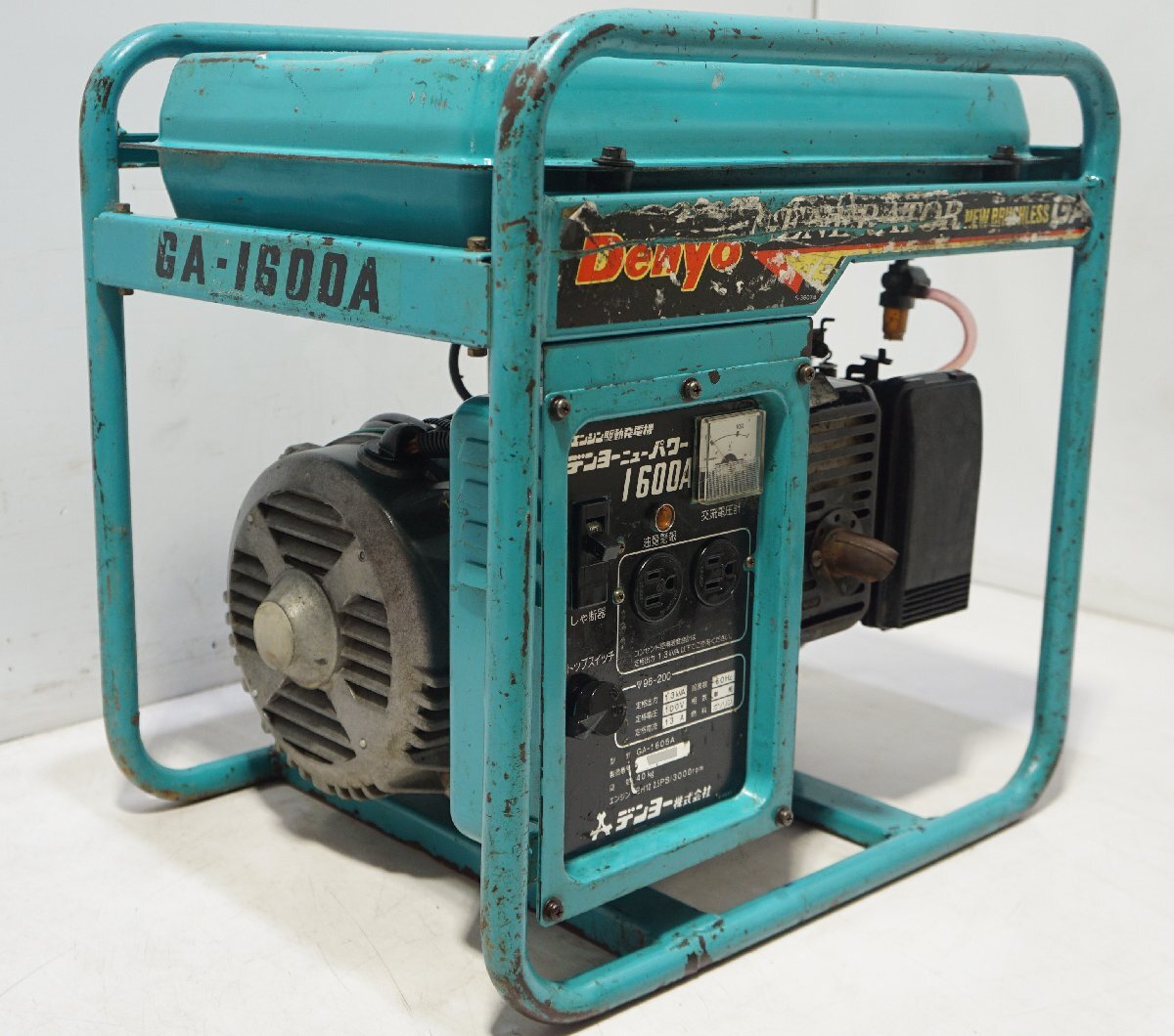 Yahoo!オークション - 西H DENYO デンヨー エンジン発電機 ニューパワ...