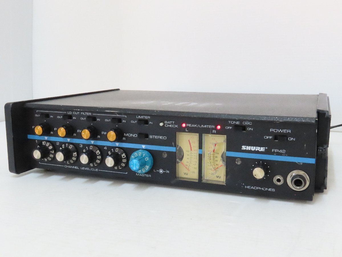 Yahoo!オークション - 80 SHURE シュアー ステレオミキサー FP42 1209-...
