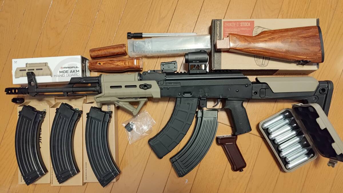 GHK AKM V3 Co2 実物MAGPULタルコフカスタム 検：ガスブロ マグプル AK M4 東京マルイ Tarkov(ガスガン)｜売買されたオークション情報、yahooの商品情報を ...