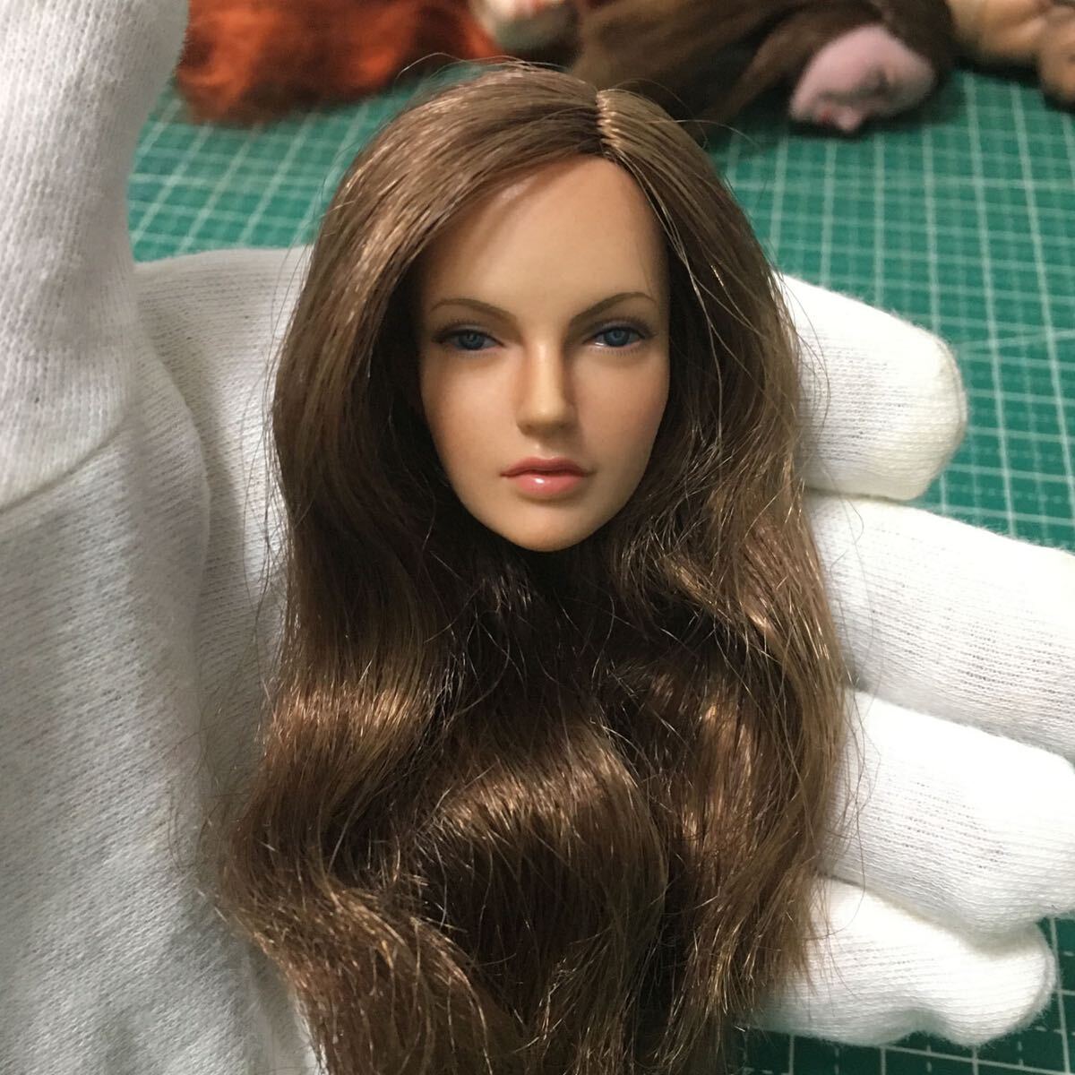 Yahoo!オークション - B33 1/6 フィギュア ヘッド 女性ヘッド 植毛タイ...