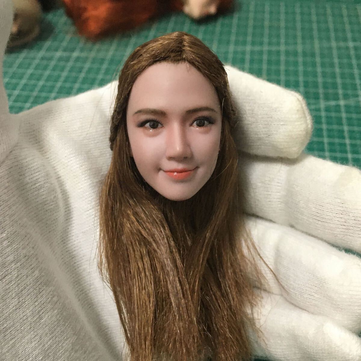 Yahoo!オークション - B227 1/6 フィギュア ヘッド 女性ヘッド 植毛タ...