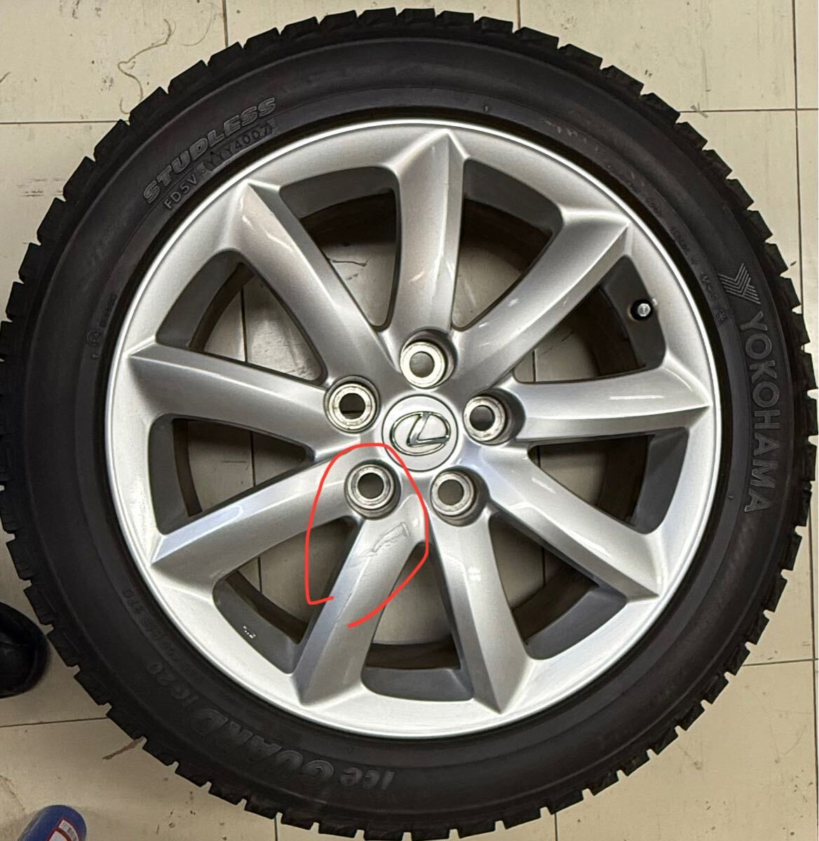 Yahoo!オークション - 【処分】レクサスLS460 18インチ純正ホイール+