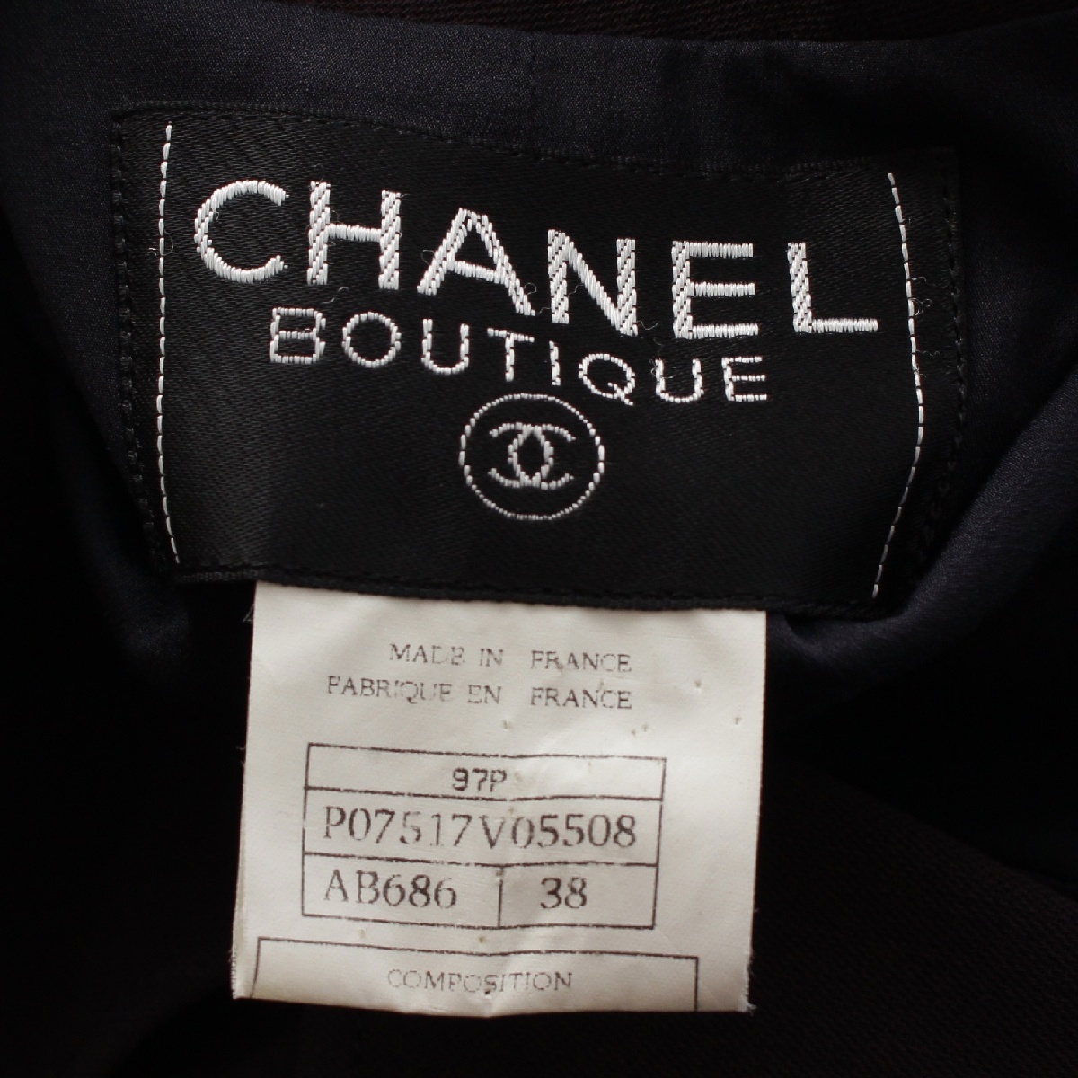 Yahoo!オークション - シャネル 97P ウール ヴィンテージ ロゴボタン ...