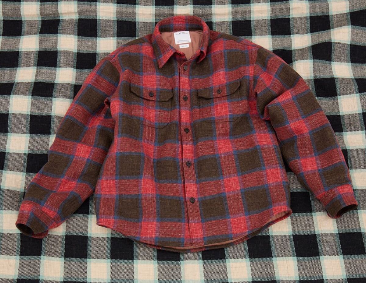 Yahoo!オークション - 24aw HELLION CHECK DOWN JKT 2 red