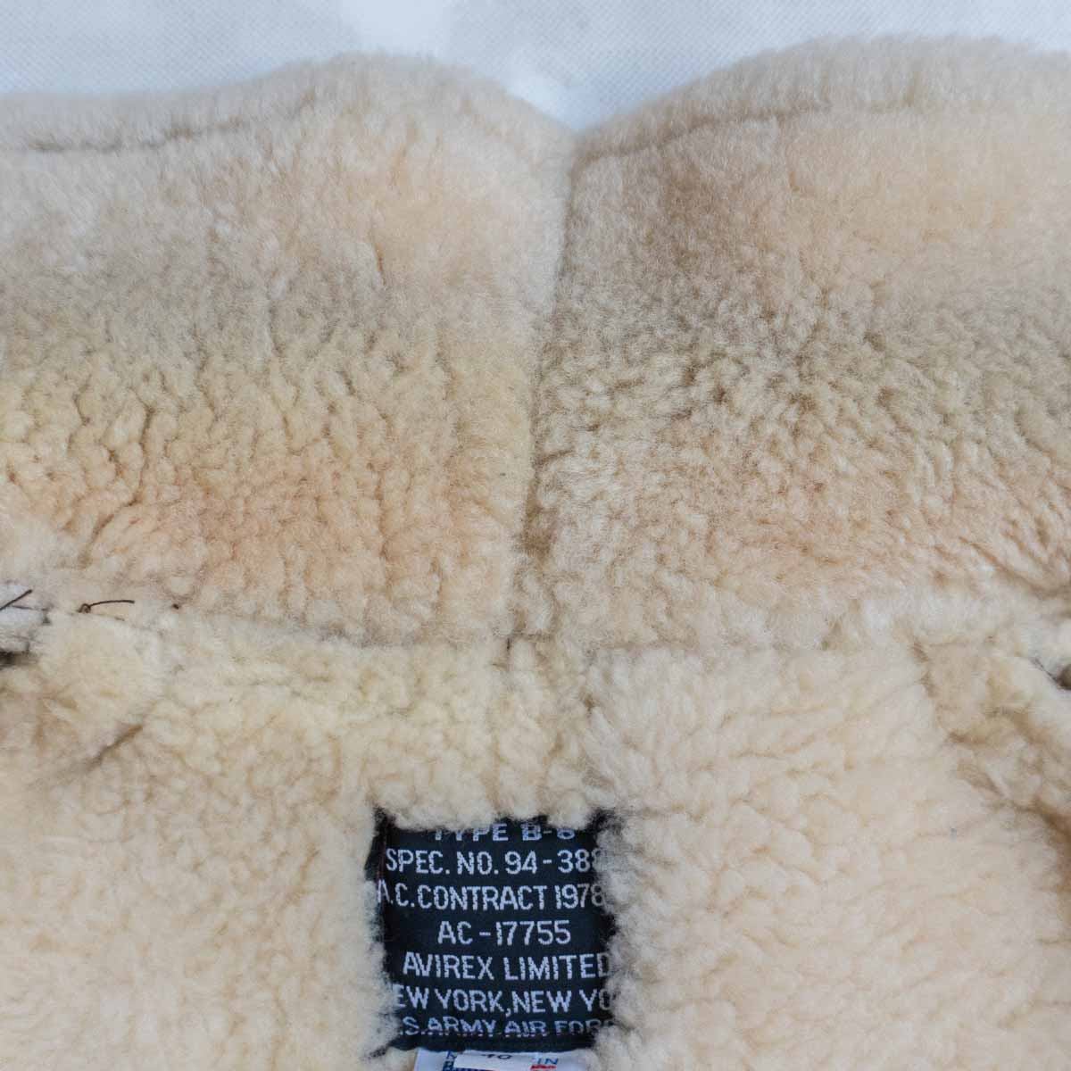 Yahoo!オークション - 【雰囲気抜群】AVIREX【B-6 ムートンボンバージ...