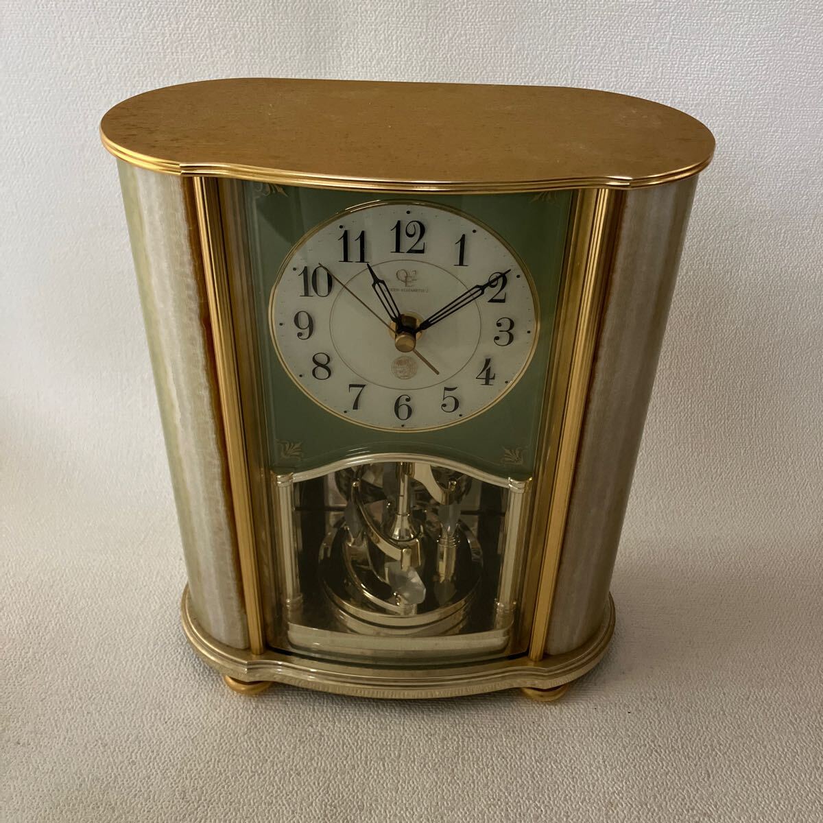 Yahoo!オークション - c178 80 置き時計 QUEEN ELIZABETH 2 昭和レトロ...