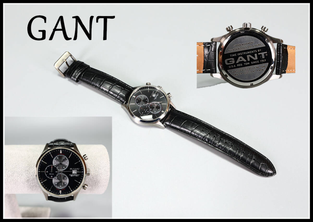 Yahoo!オークション - 【玉】ZC428 メンズ腕時計 【GANT】 ガント WATE...