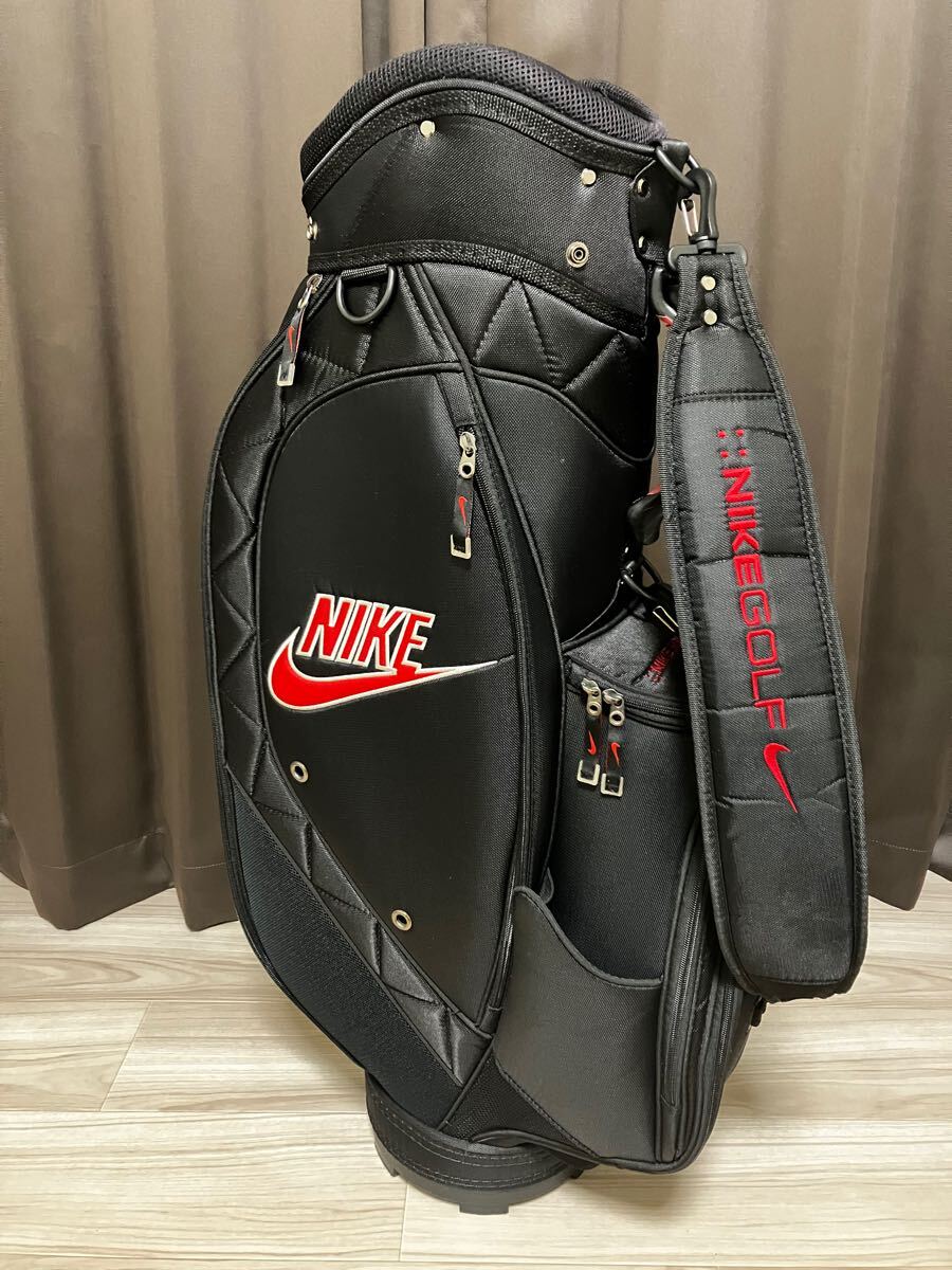 Yahoo!オークション - 美品 NIKE ナイキ キャディバッグ 黒 アイアン...