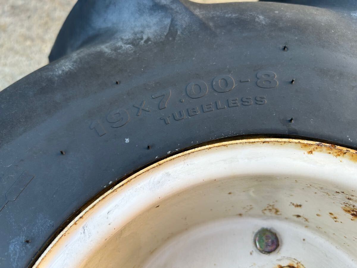 Yahoo!オークション - No.12101 19×7.00-8 ブリヂストン タイヤ 運搬...