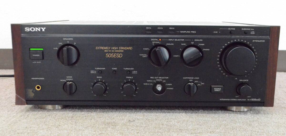 99E 通電OK SONY ソニー TA-F505ESD INTEGRATED STEREO AMPLIFIER ステレオ アンプ オーディオ機器(ソニー)｜売買されたオークション情報 ...