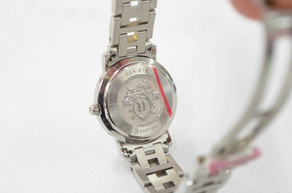 Yahoo!オークション - 99E HERMES エルメス クリッパー CL4.210 黒文字...