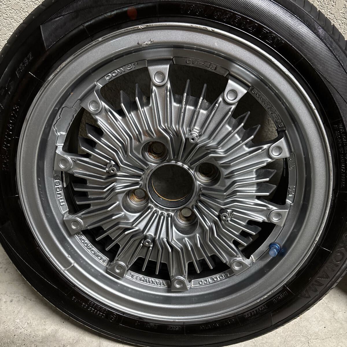 Yahoo!オークション - 無限 CF48 アルミホイール 4本 6J ＋38 14インチ...