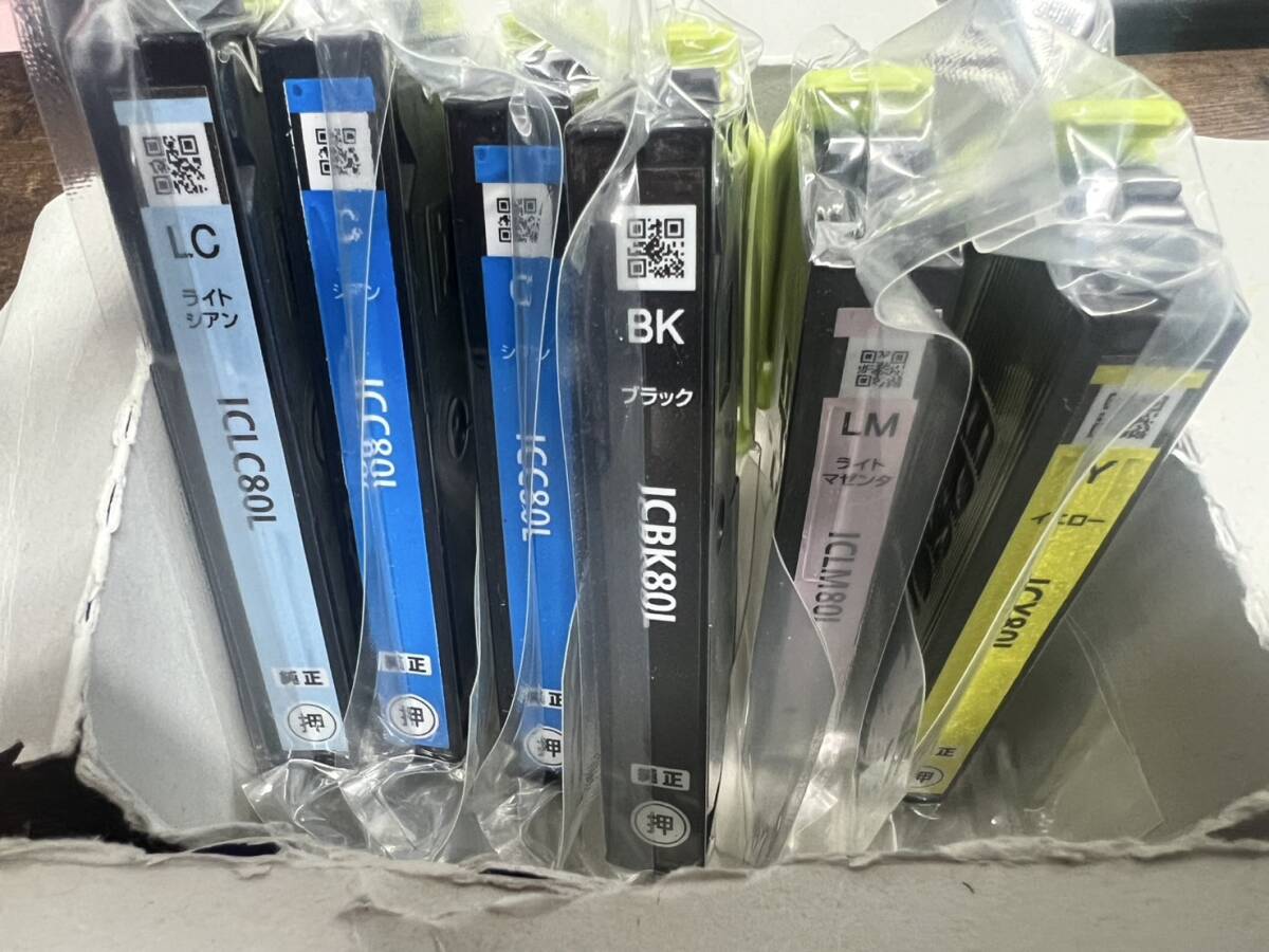 Yahoo!オークション - エプソン純正 ICBK80L ICC80L ICC80L ICY80L IC...