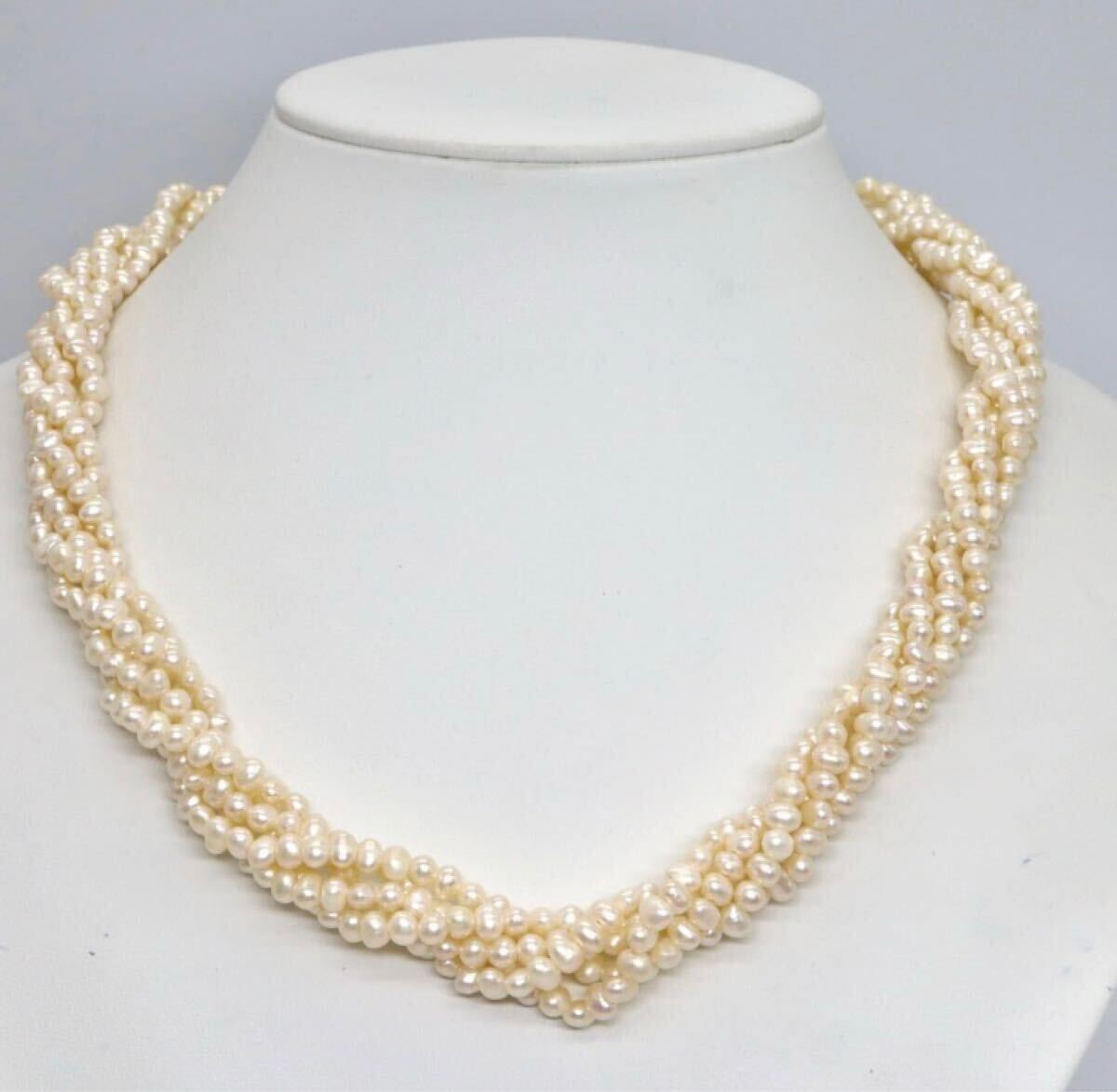 Yahoo!オークション - 売り切り 1円〜 人気商品 本真珠5連ネックレス D...