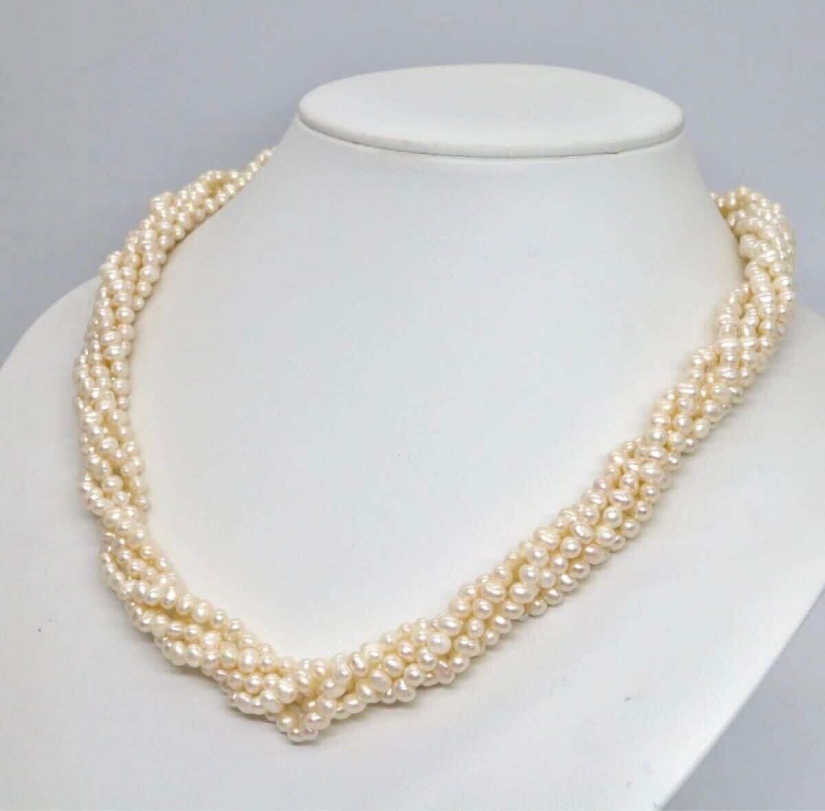 Yahoo!オークション - 売り切り 1円〜 人気商品 本真珠5連ネックレス D...