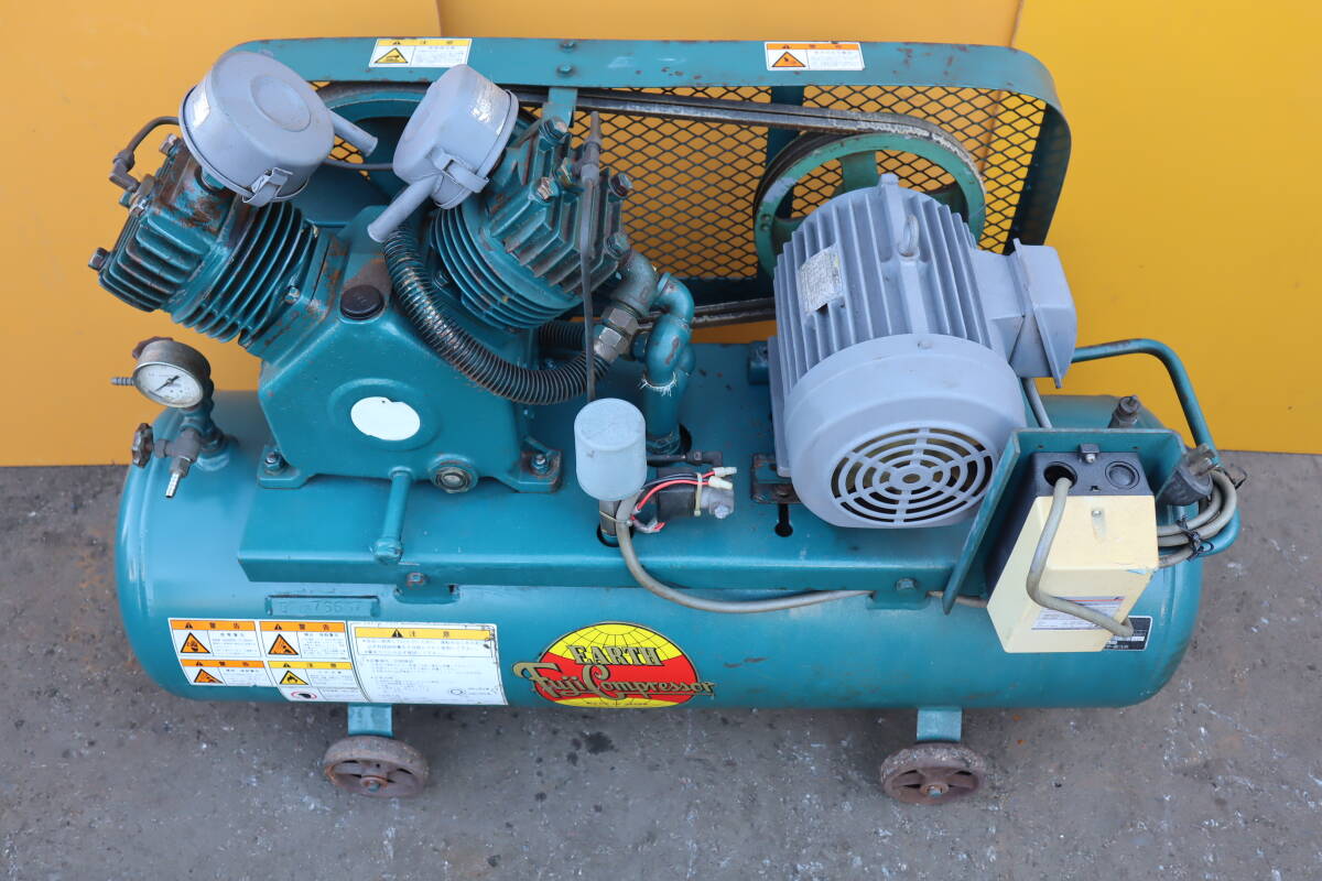 Yahoo!オークション - EARTH FUJI エアーコンプレッサー FS-22 2.2kW(3...