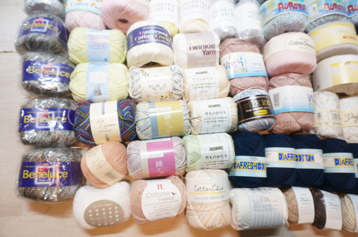 Yahoo!オークション - 【Z305.O】大量 手芸糸 約6.5㎏ PANIR/ATOLL/シ...