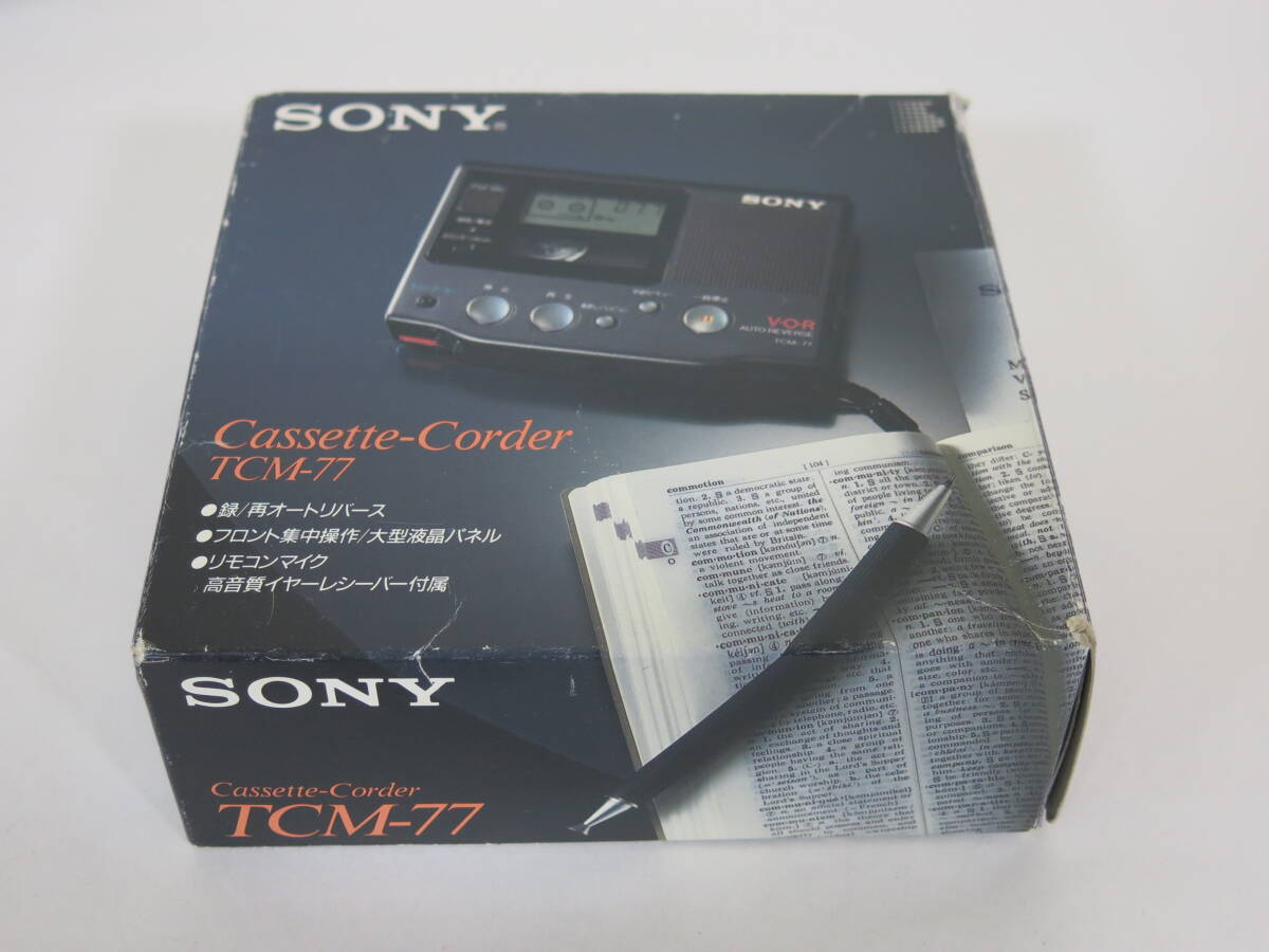 Yahoo!オークション - SONY カセットコーダー TCM-77 リモコンマイク・...