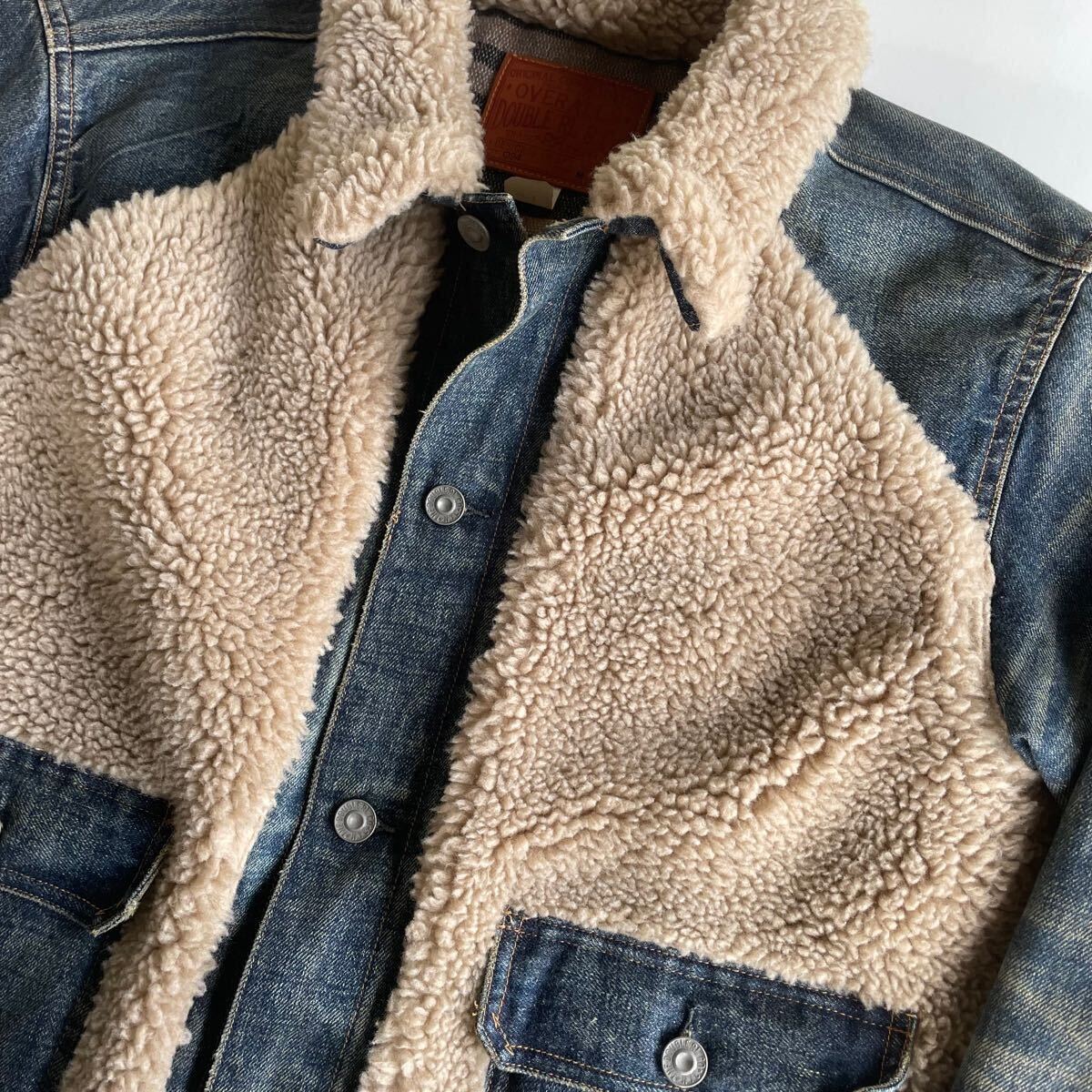 名作】RRL “Denim Grizzly Jacket” M デニム グリズリー 名作】RRL “Denim Grizzly Jacket” M デニム グリズリー