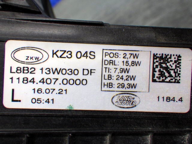 Yahoo!オークション - 3178 ランドローバー ディフェンダー L663 左ラ...