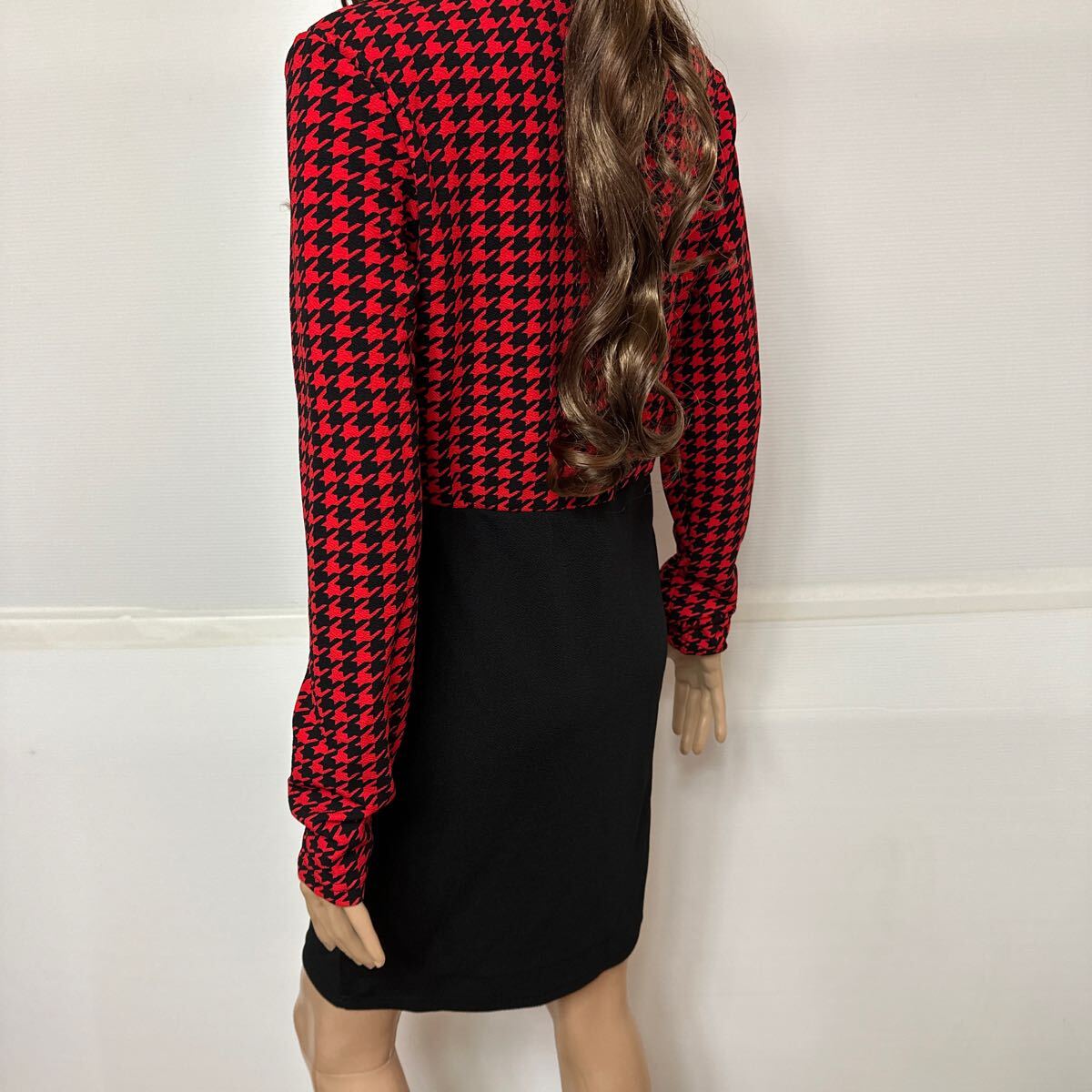 Yahoo!オークション - a1132 大きめサイズXL 新品大人気デザイン千鳥格...