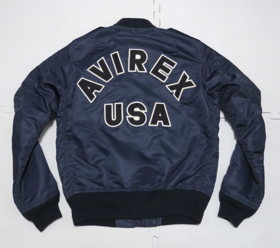 AVIREX コマーシャルロゴ L-2A フライトジャケット 紺 L レディース アヴィレックス バックロゴ 6262081(女性用)｜売買されたオークション情報、yahooの商品情報を ...