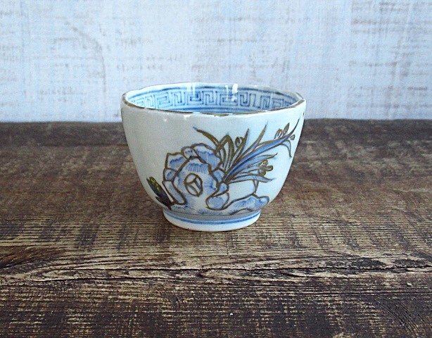 Yahoo!オークション - A264 染付金彩 向付 骨董