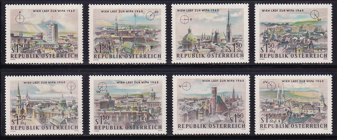 Yahoo!オークション - 14 オーストリア【未使用】＜「1964 SC#B306-B31...