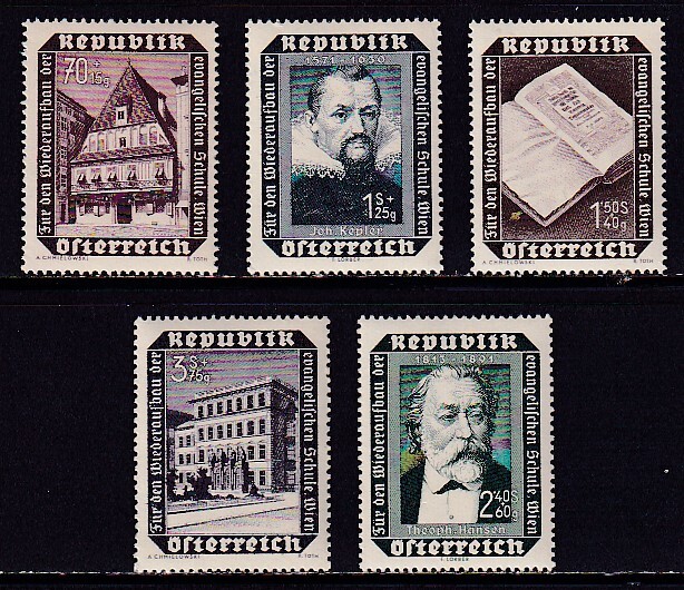 Yahoo!オークション - 43 オーストリア【未使用】＜「1953 SC#B281-B28...