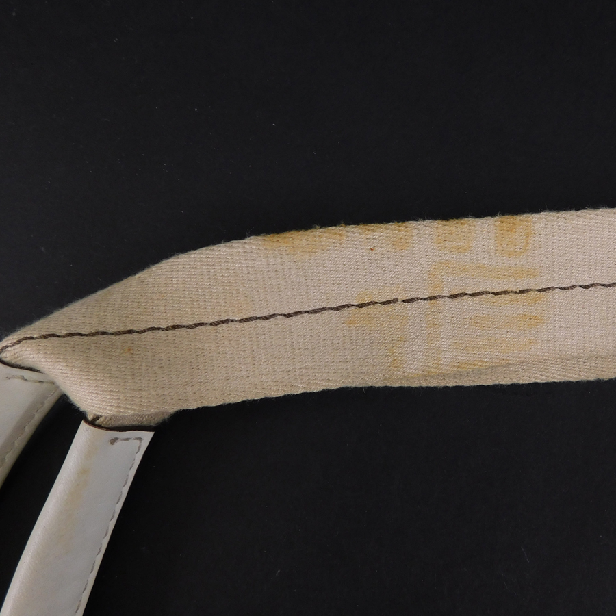 Yahoo!オークション - 1円 コーチ トートバッグ 11350 ブラウン×ホワ...