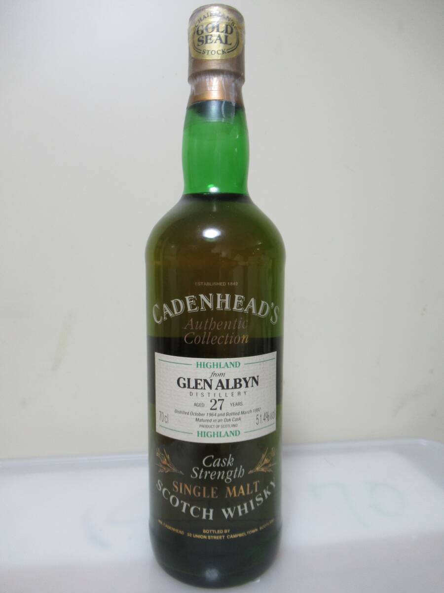 Yahoo!オークション - b011 グレンアルビン27年1964-1992 51.4% 閉鎖蒸...