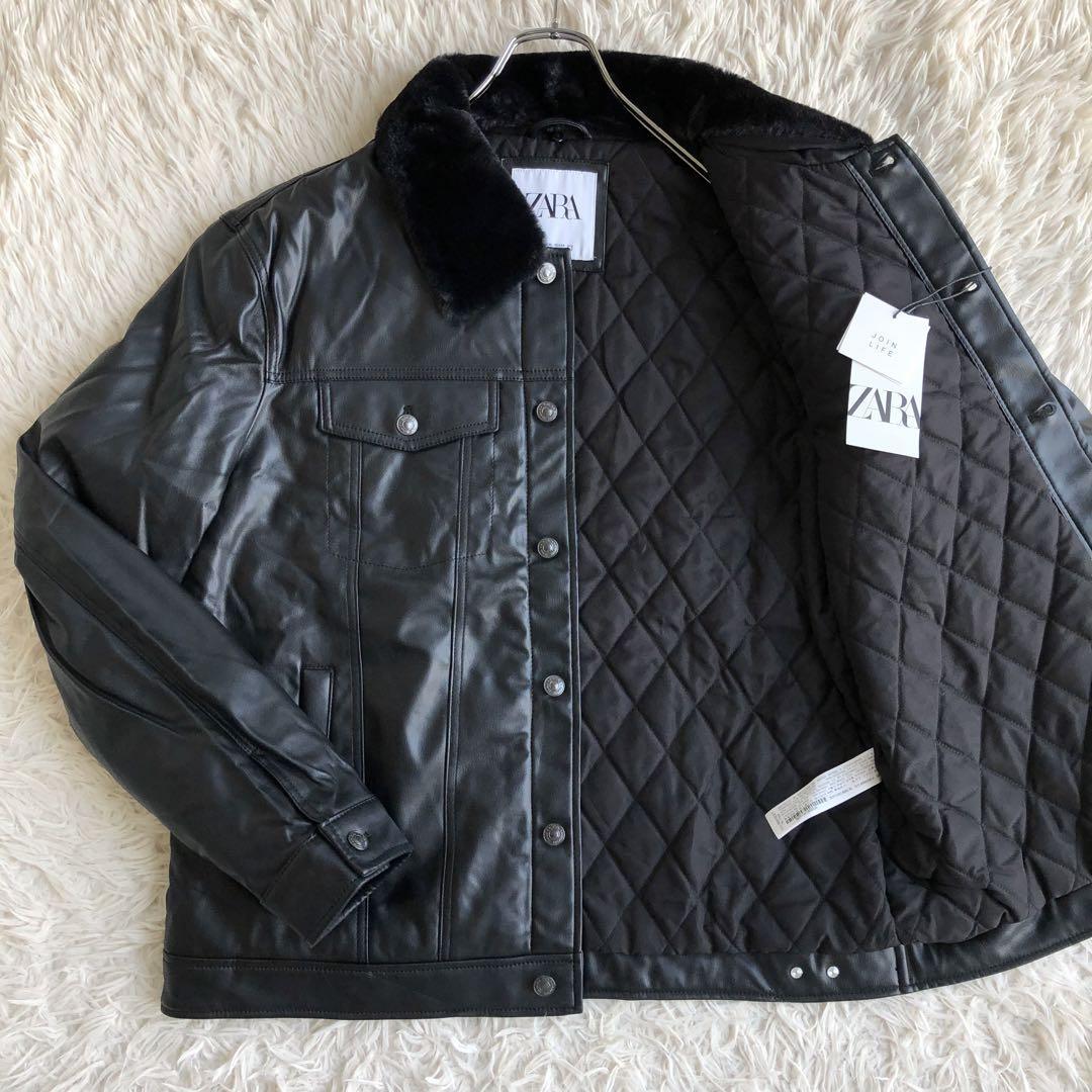 Yahoo!オークション - ザラ【2way 新品未使用 特大 3L】ZARA レザージ...